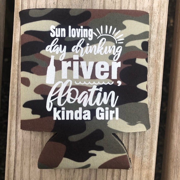 Dining | River Floating Girl Koozie | Poshmark